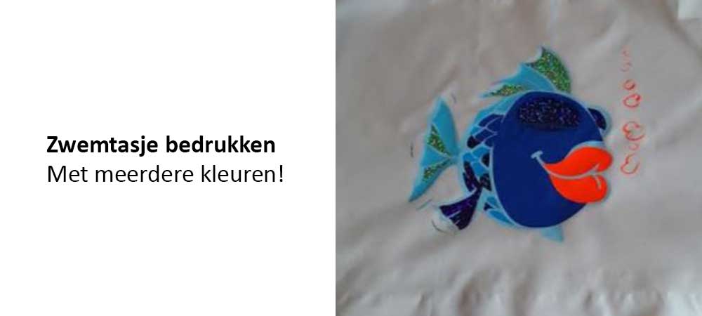 Multicolour kleding bedrukken: Vis - Creaplot